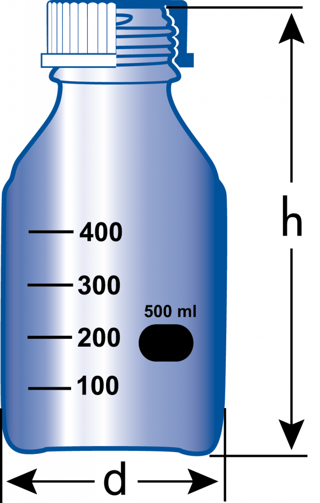 Simax Glass Reagent Bottle with Cap – Friedrich & Dimmock Glass